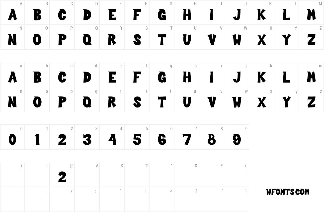 Sour Crunch Font | wfonts.com - download free