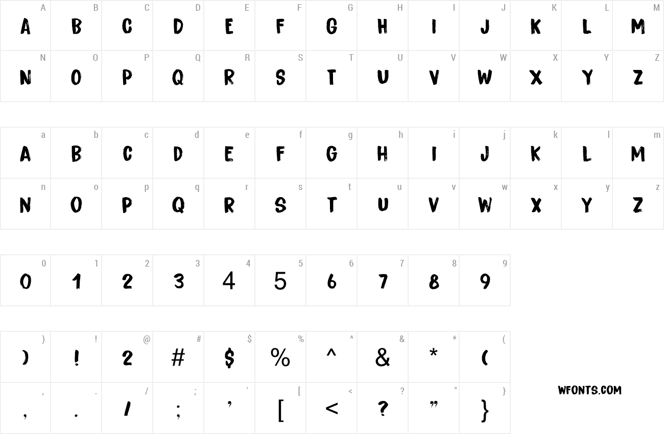 Bitterbrush Font | wfonts.com - download free