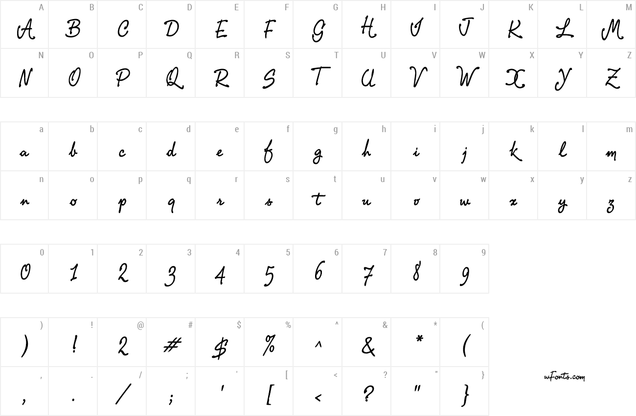 PR8 Charade Font | wfonts.com - download free