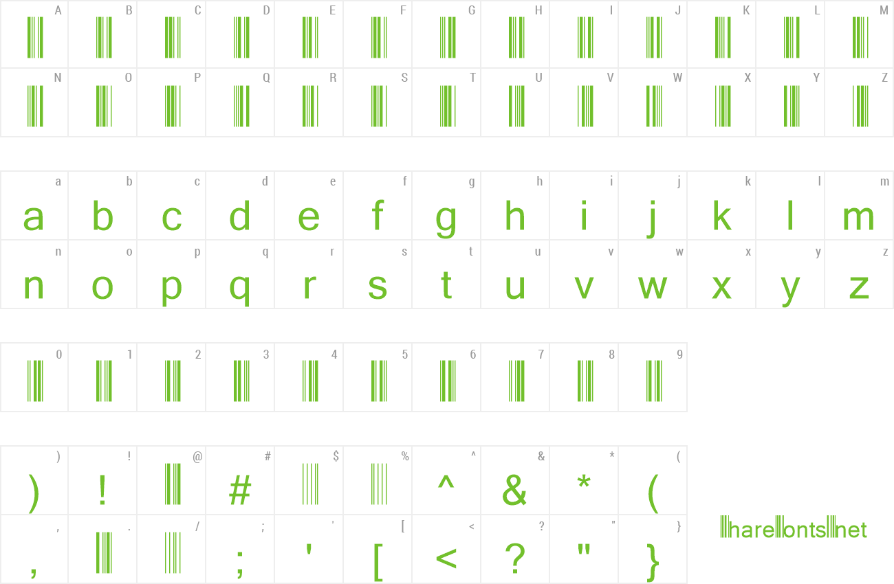 Code 39 Font Wfonts Download Free