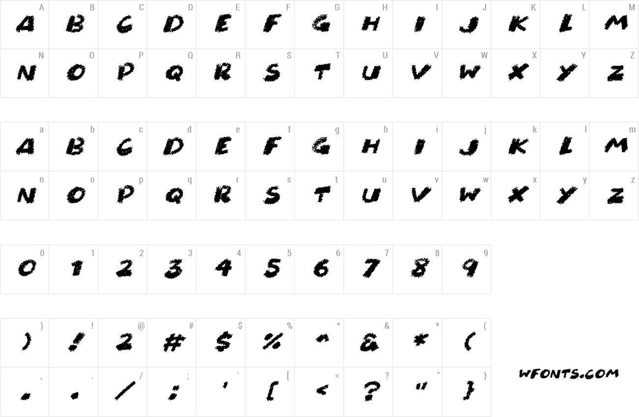 Chunky Chalk Font | wfonts.com - download free