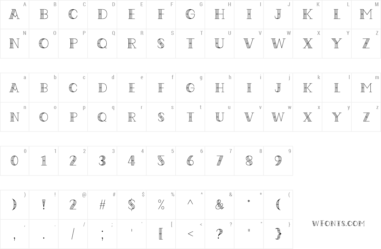 Codian October Nine Font | wfonts.com - download free