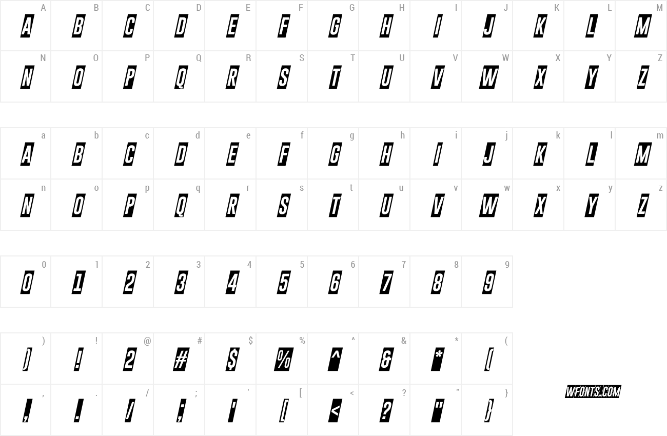 Gobold Blocky Font | wfonts.com - download free