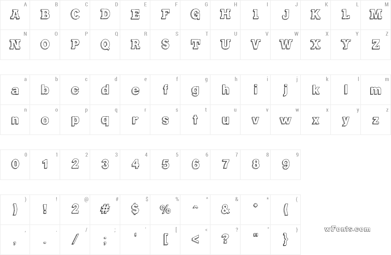 Gregory Packaging Font | wfonts.com - download free