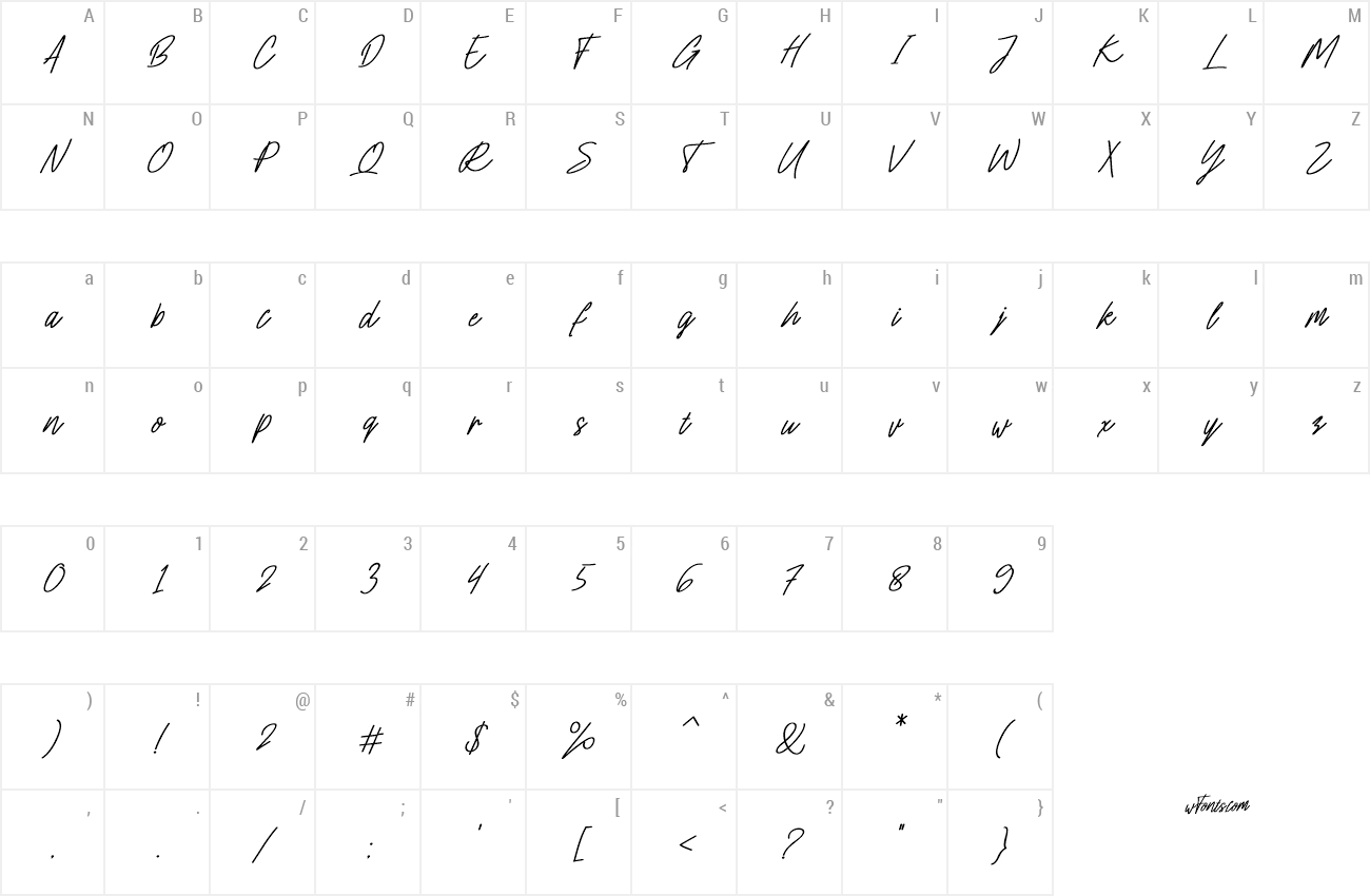 Charlion Slant Script Font | wfonts.com - download free