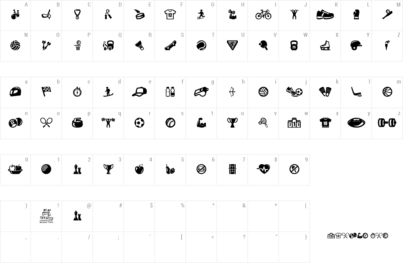 Go Go Sports Font | wfonts.com - download free