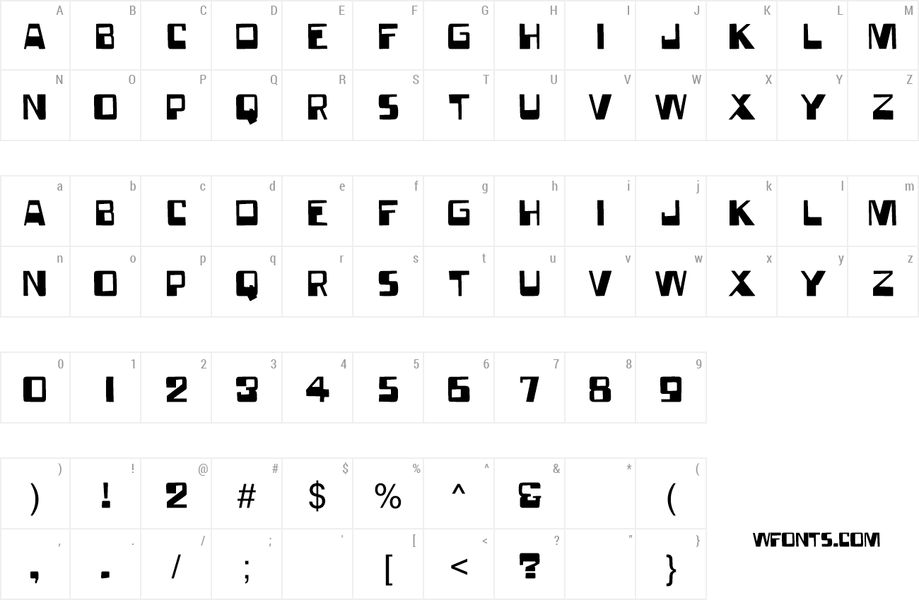 Forgotten World Font | wfonts.com - download free