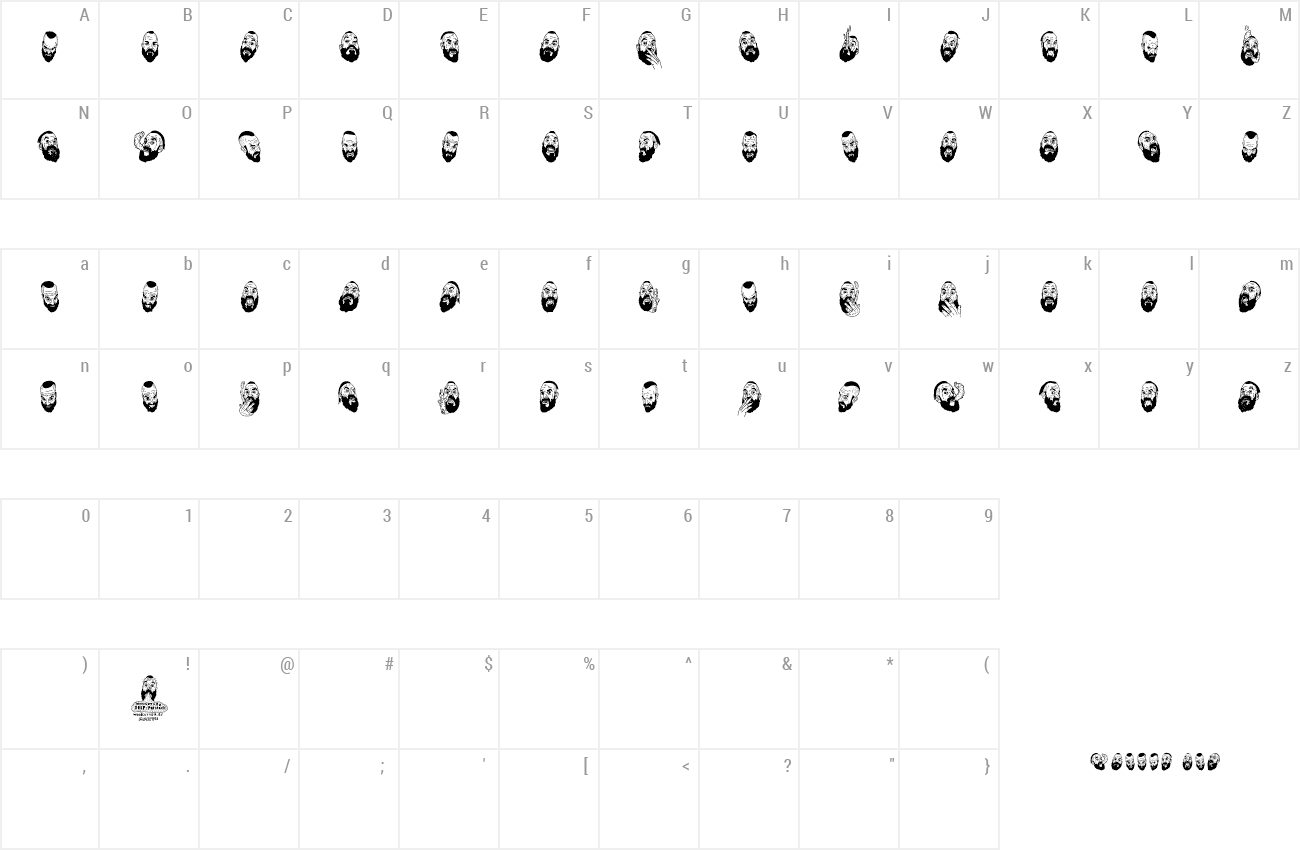 Woodcutter Self-portraits Font | wfonts.com - download free