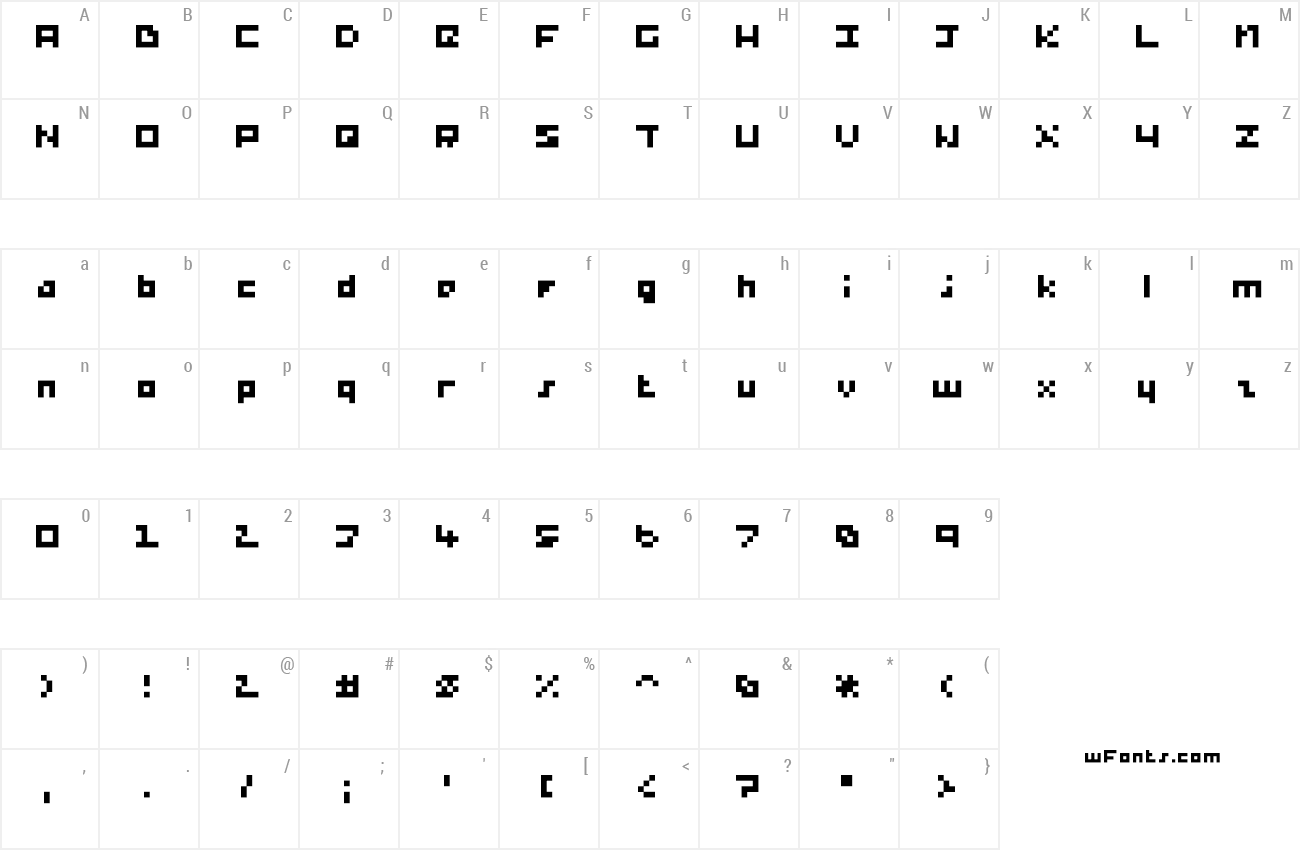 Percy Pixel Font | wfonts.com - download free