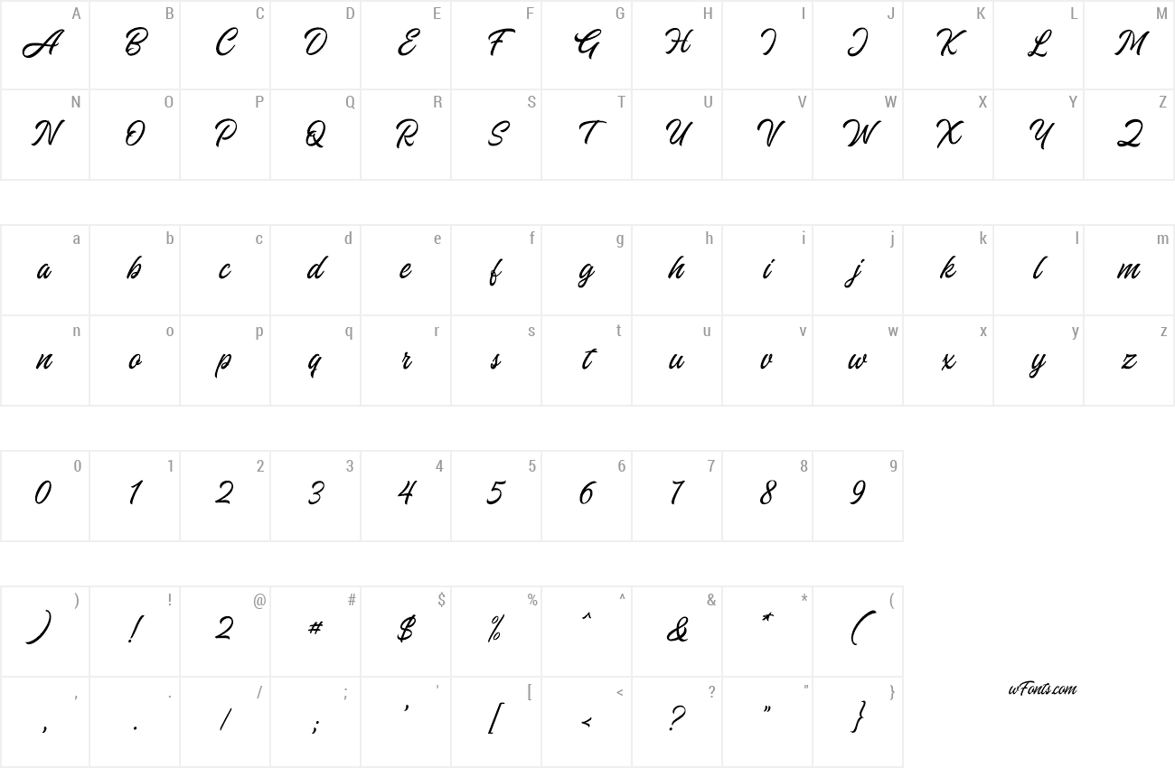 Hancock Script Font | wfonts.com - download free