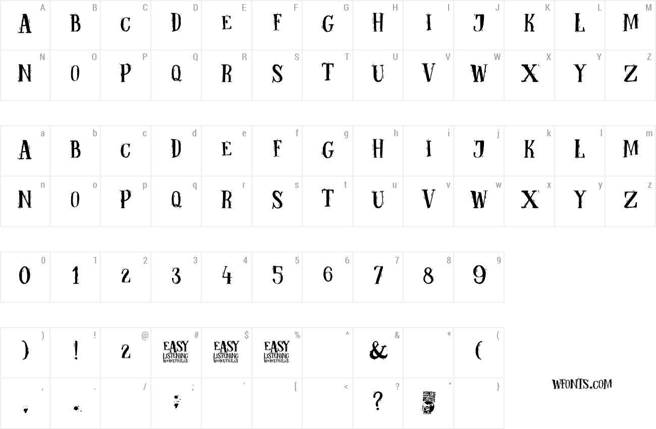 Easy listening Font | wfonts.com - download free