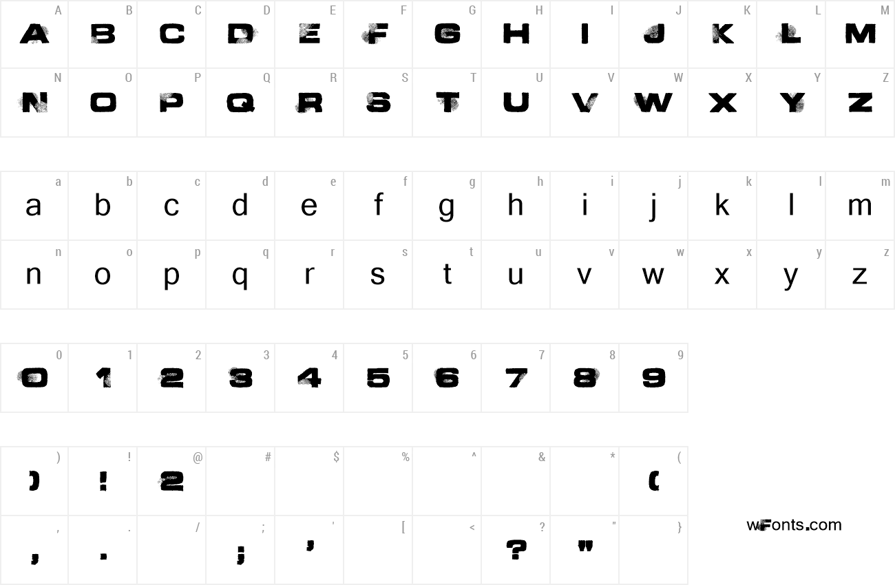 Finger Printed Font | wfonts.com - download free