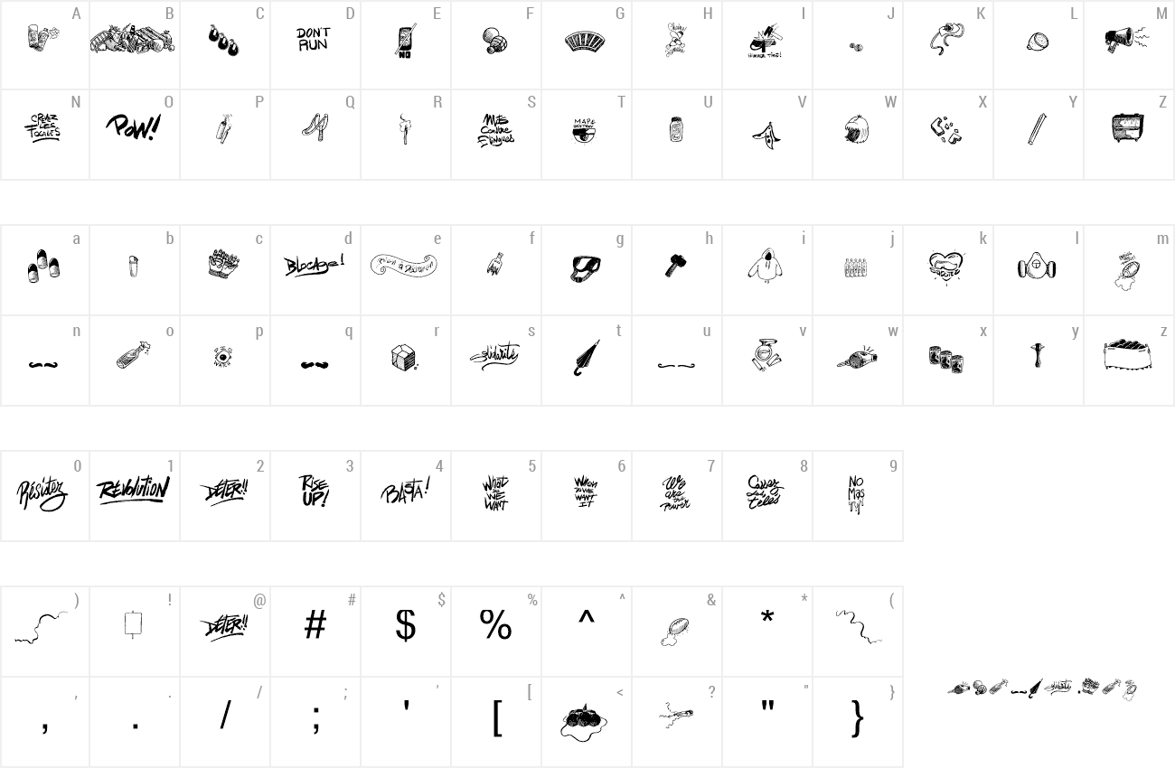 Strike Block Font | wfonts.com - download free