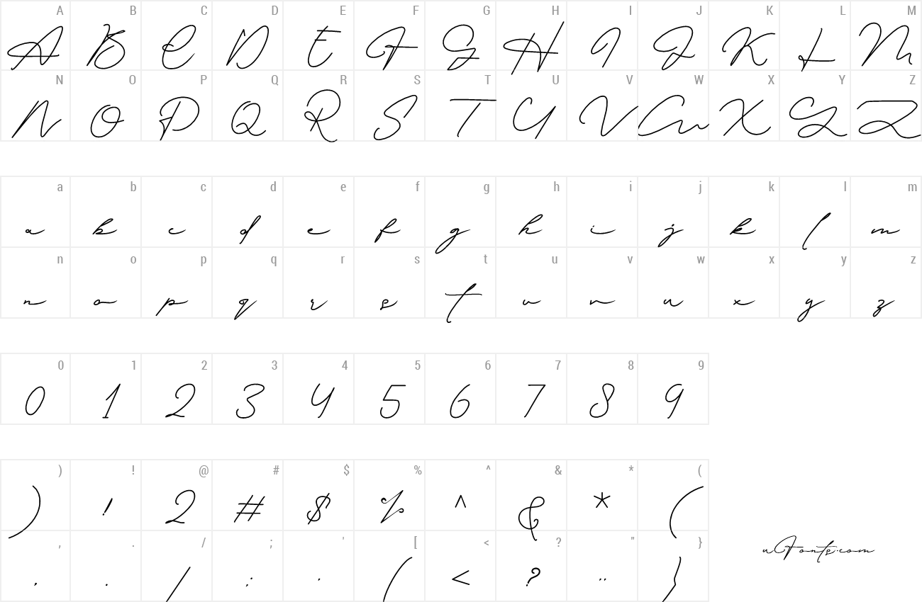 Signature Collection Font | wfonts.com - download free