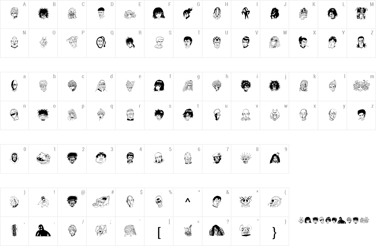 One Punch Man Painting Font | wfonts.com - download free