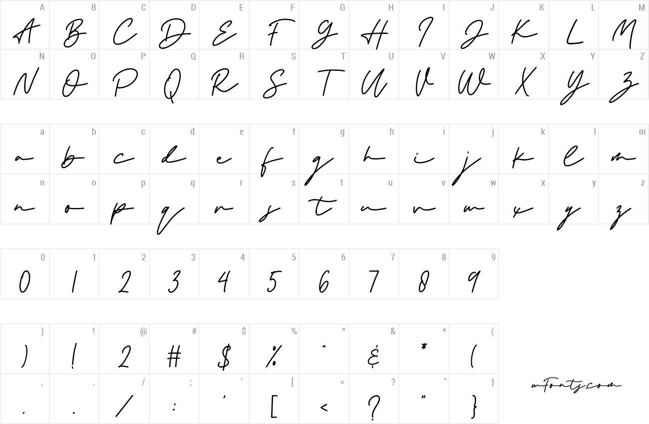 The Strong Signature Font | wfonts.com - download free