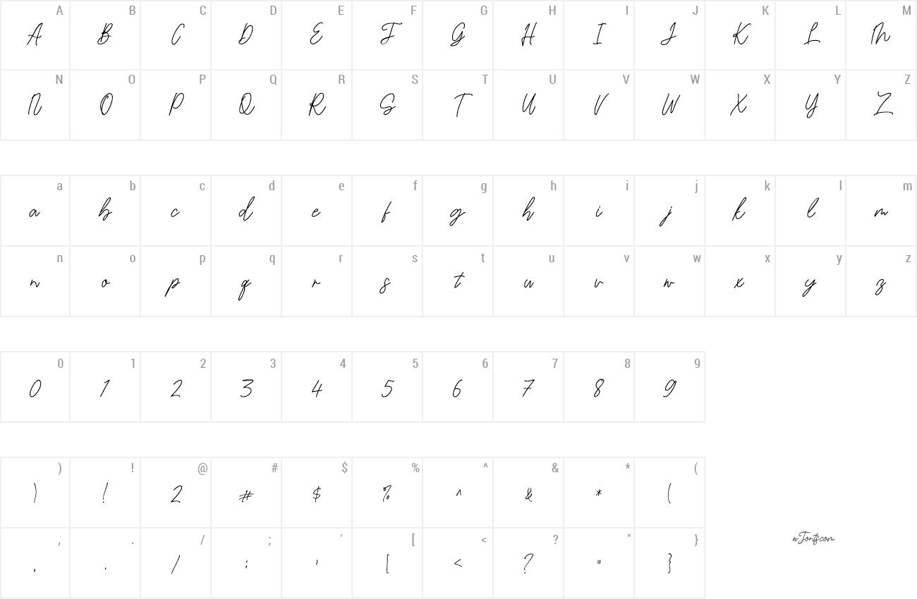 Bambi Handwritten Font | wfonts.com - download free