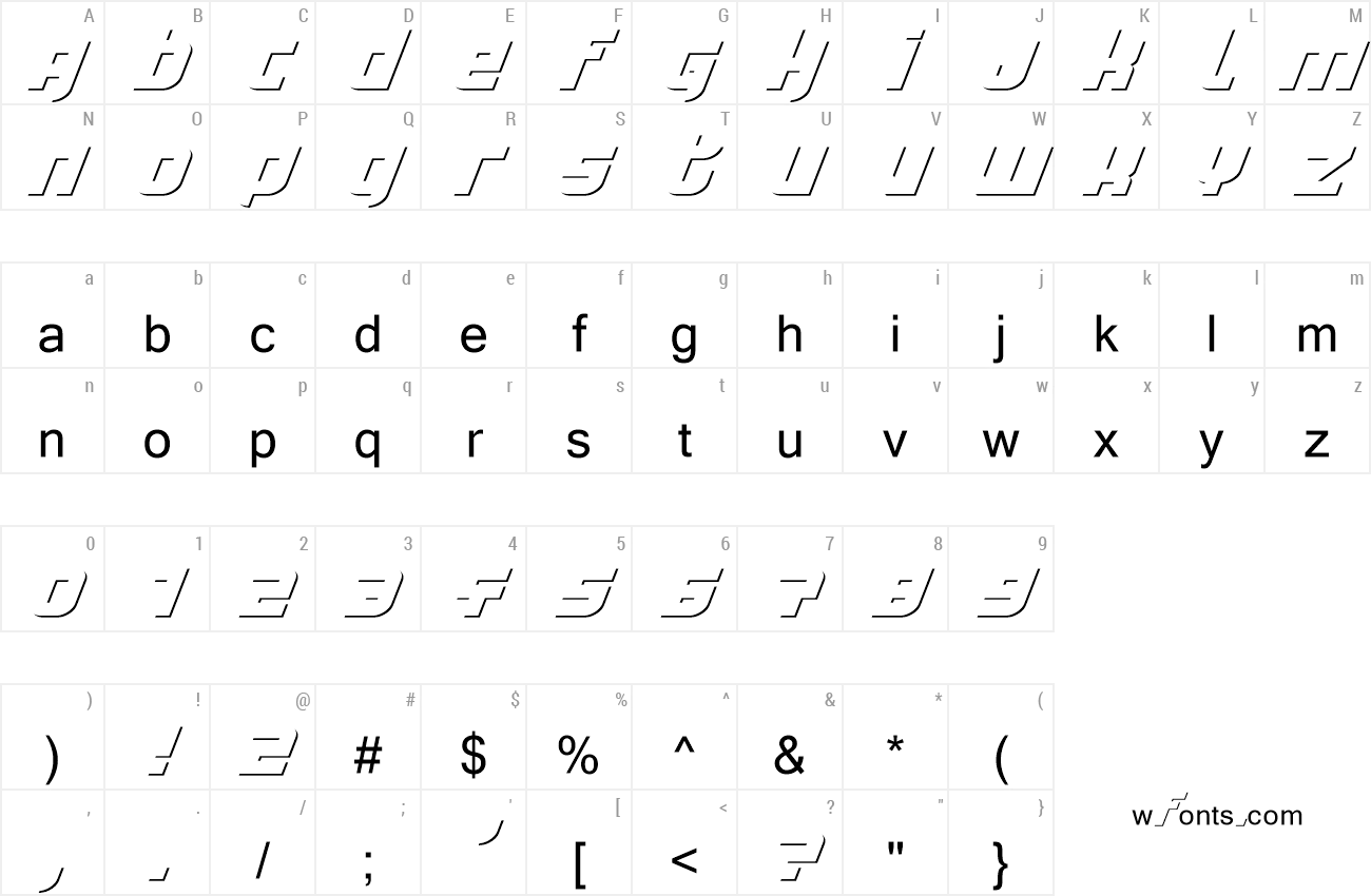 Lightyear Shadow Font | wfonts.com - download free