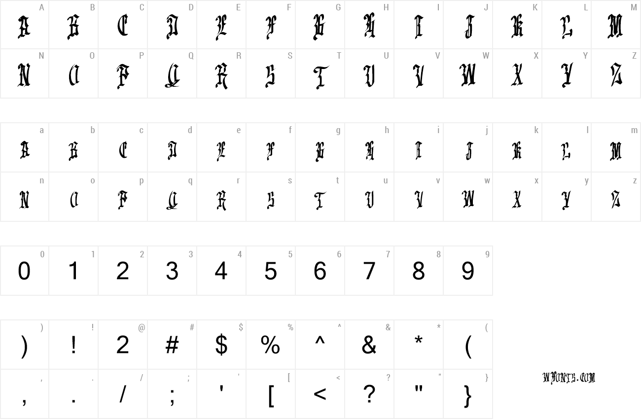 Emrand Font | wfonts.com - download free