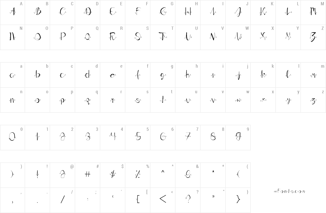 Heart Rate Font | wfonts.com - download free