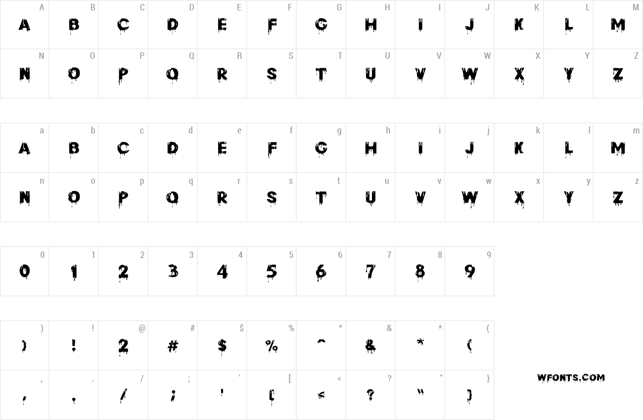 Paint Drops Font | wfonts.com - download free