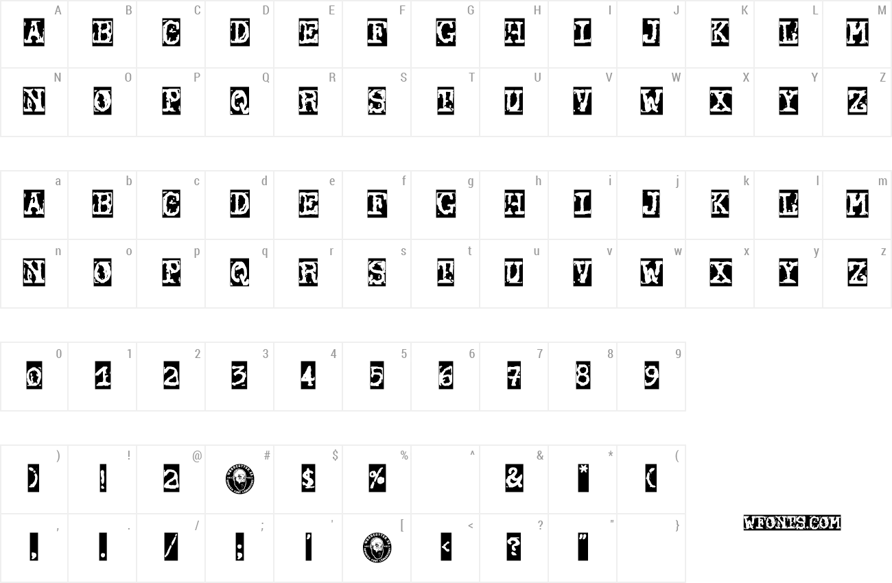 Typewriter Grunge Font | wfonts.com - download free