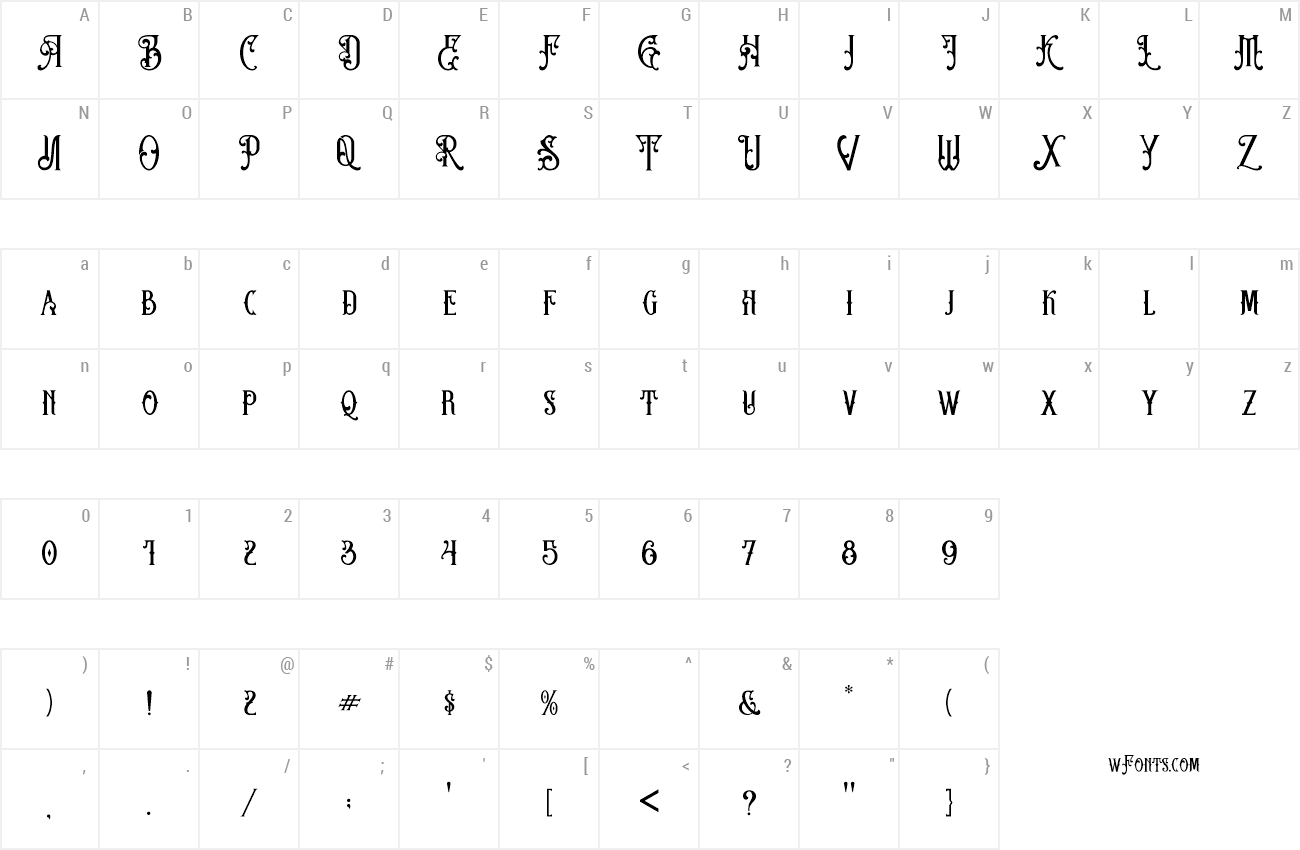 Clutter Street Font | wfonts.com - download free