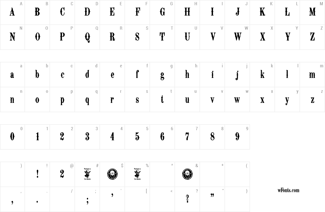 The Bandido Font | wfonts.com - download free