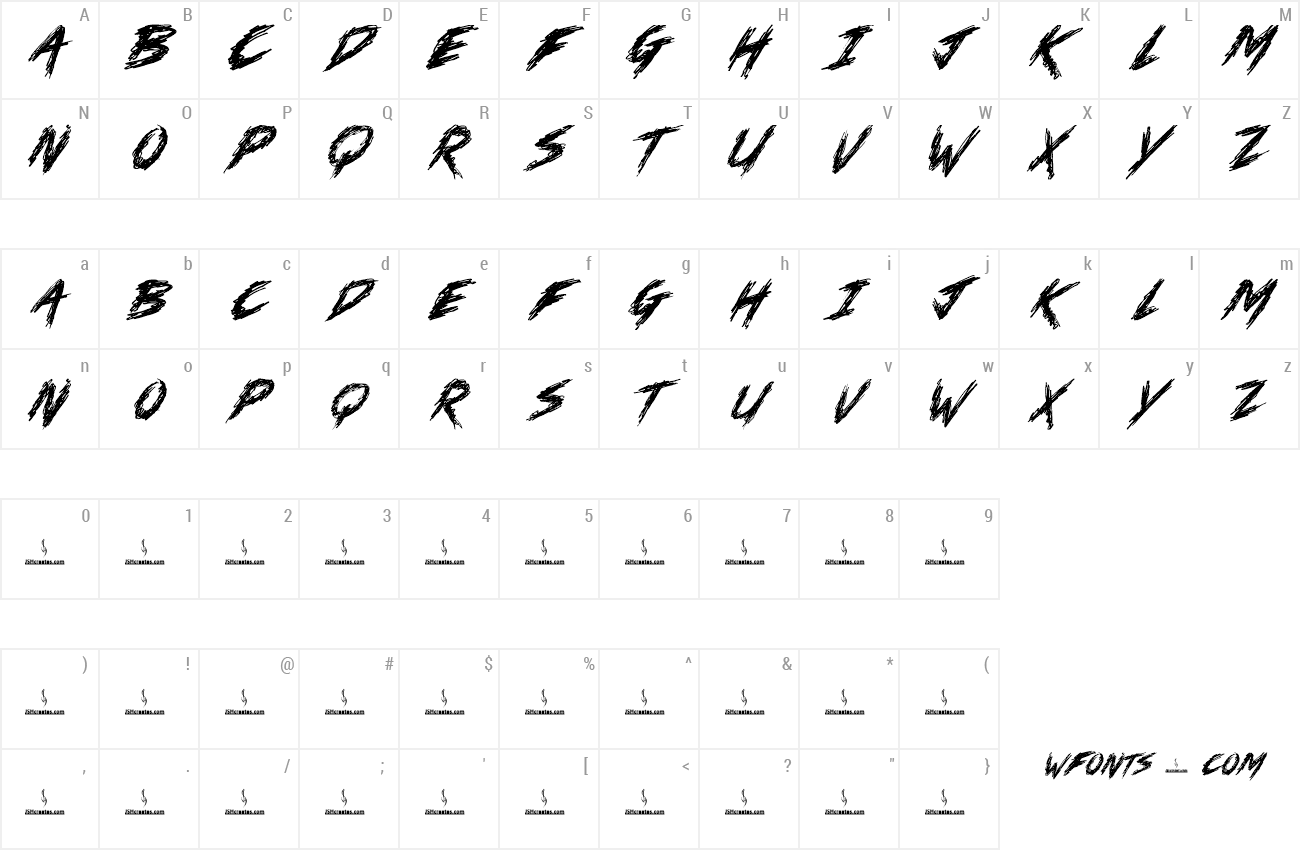 No Mercy Font | wfonts.com - download free