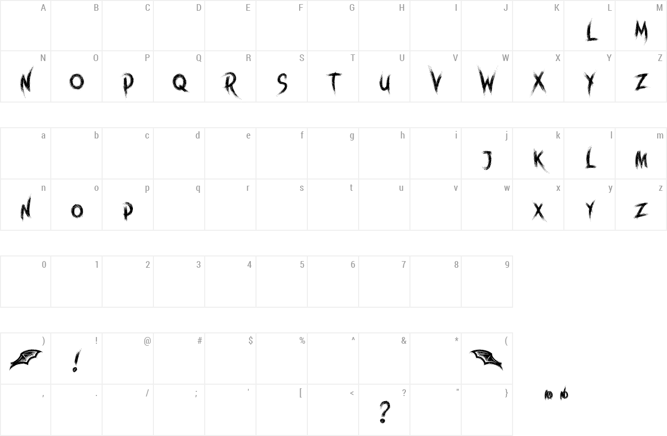 Nightcore Font | wfonts.com - download free