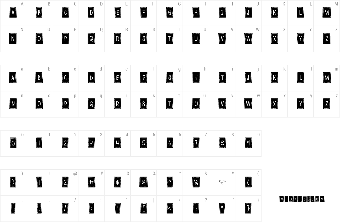 Quilt Patches Font | wfonts.com - download free