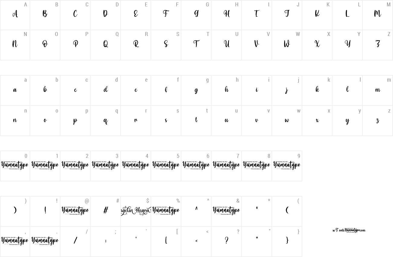 Angelin Heart Font | wfonts.com - download free