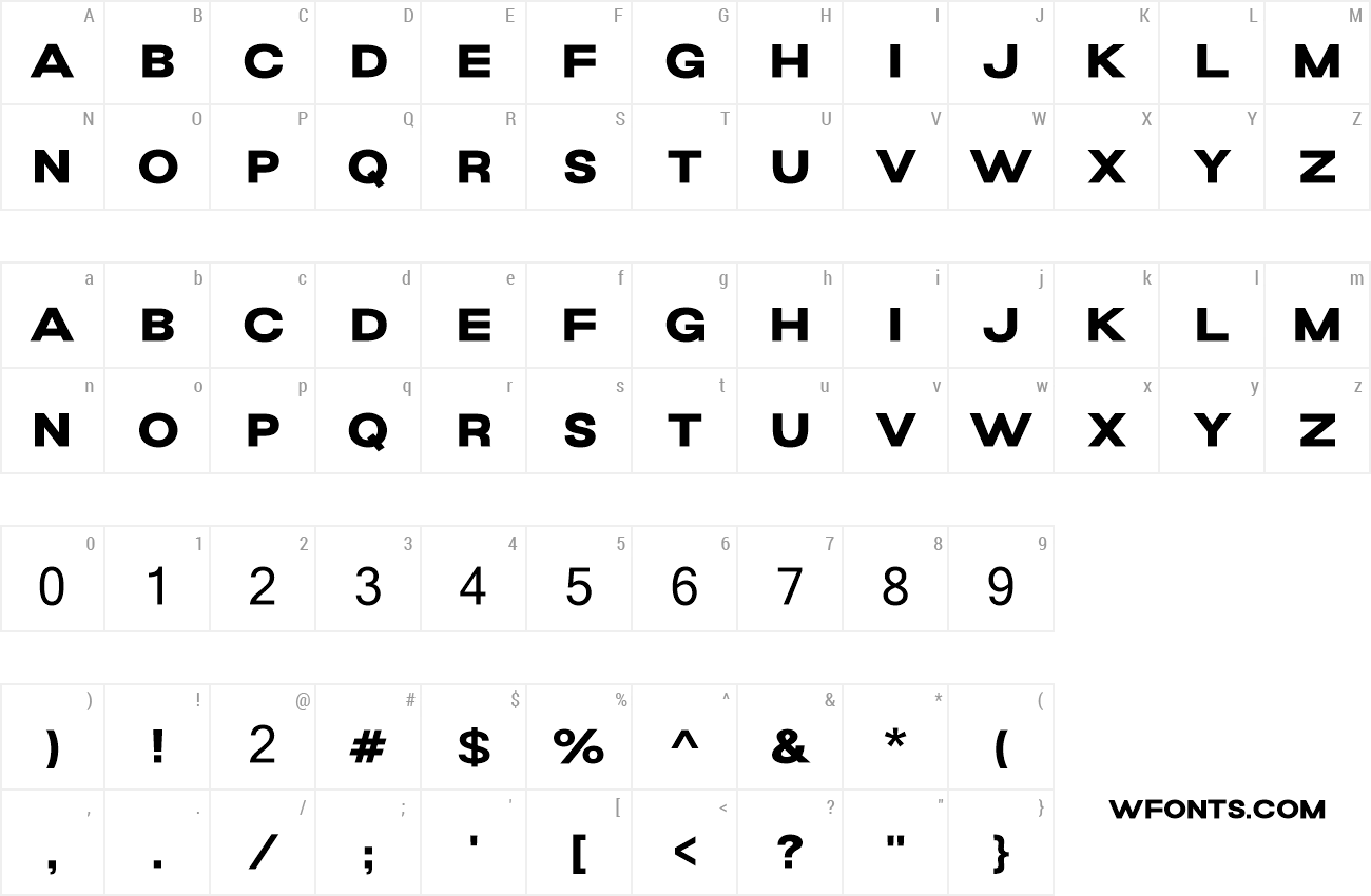 Grand Wilson Sans Font | wfonts.com - download free