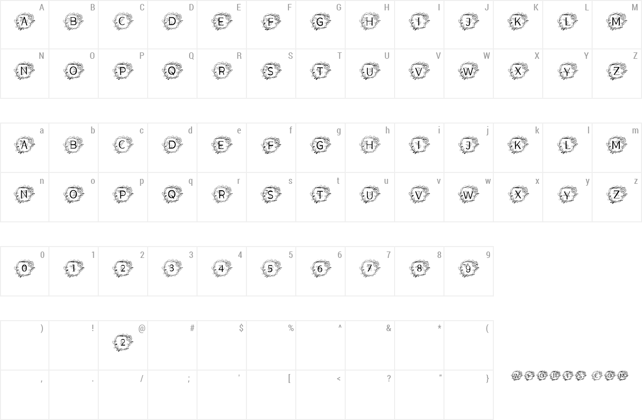 Monogram Nature Font | wfonts.com - download free