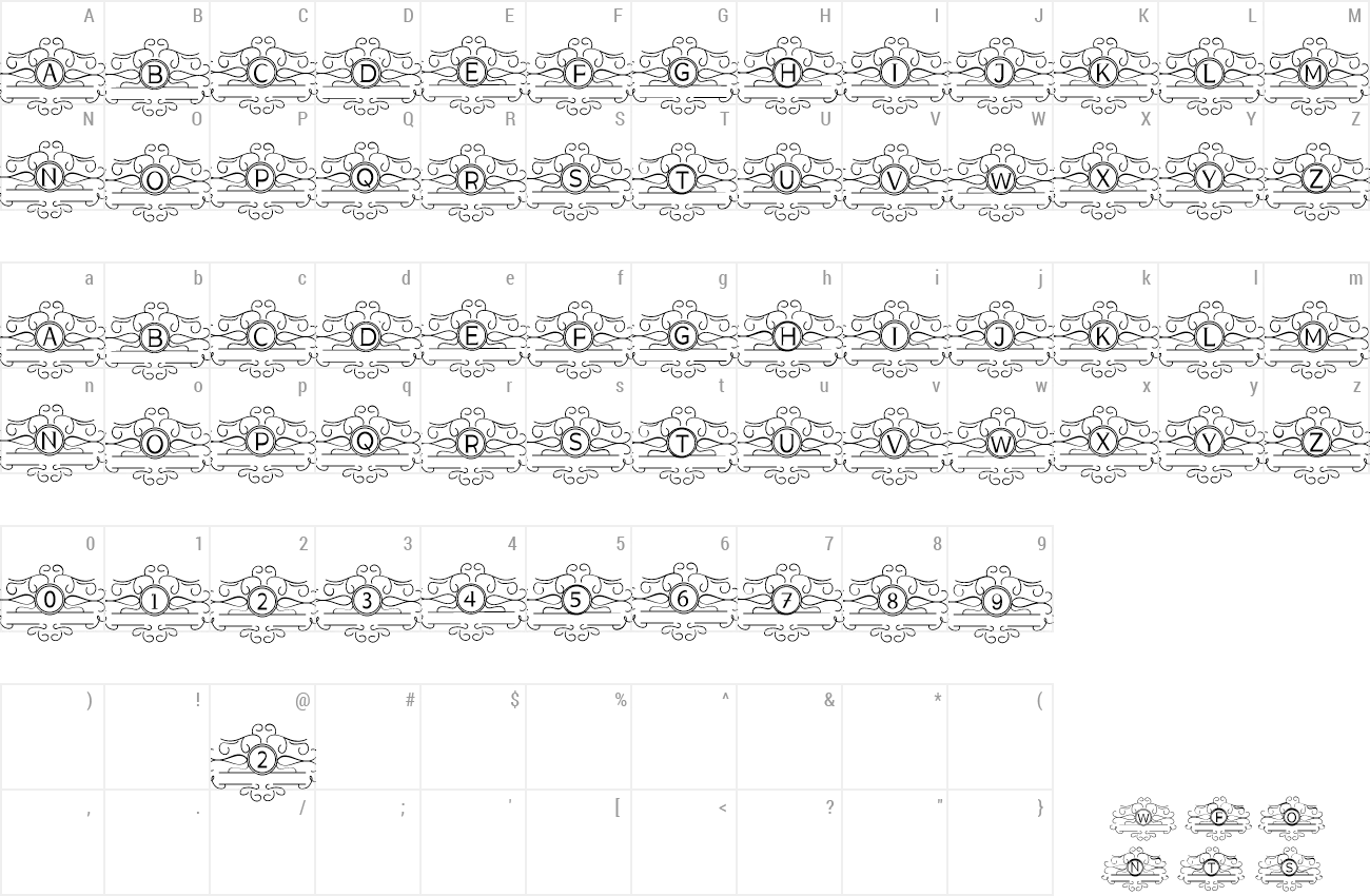 Vintage Monogram Font | wfonts.com - download free