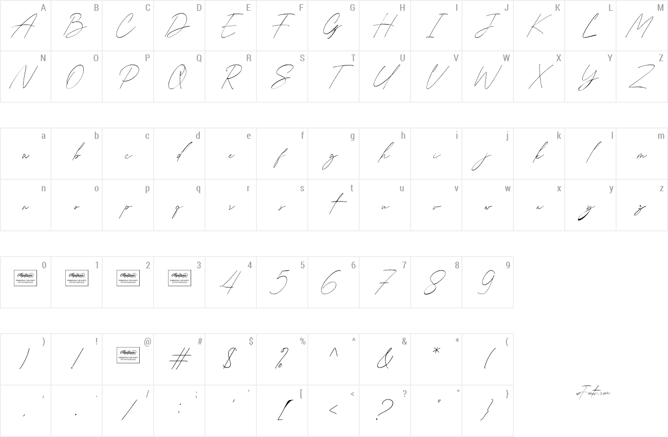 Gia Cristine Font | wfonts.com - download free