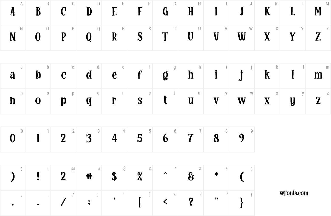 Glamy Sunrise Font | wfonts.com - download free