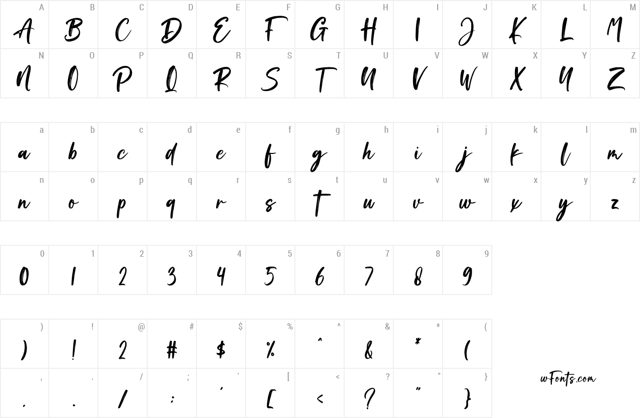 Brush Signature Font | wfonts.com - download free