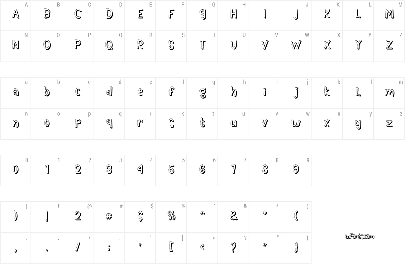 The Crafty ! Font | wfonts.com - download free