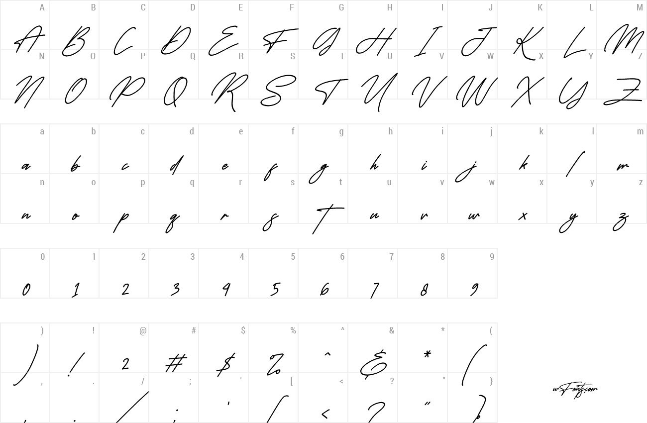 Monoline Signature Font | wfonts.com - download free