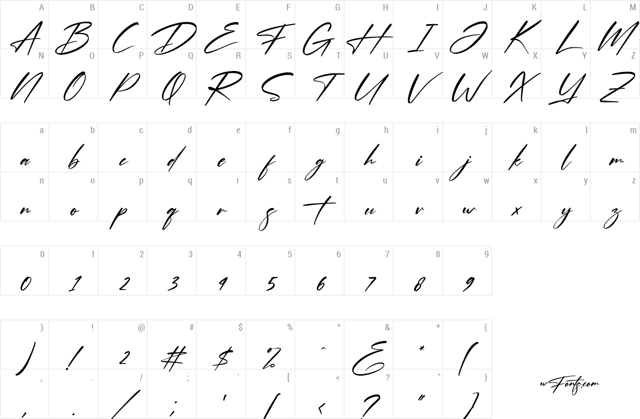 Optimistic Signature Font | wfonts.com - download free