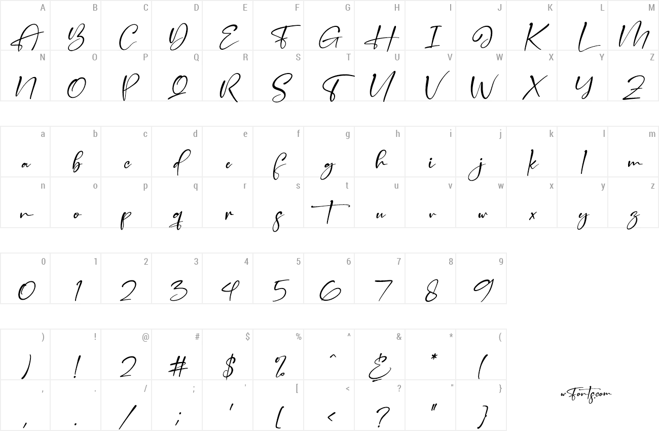 Handscript Signature Font | wfonts.com - download free