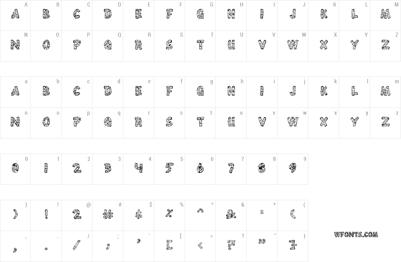 Plants Draw Font | wfonts.com - download free