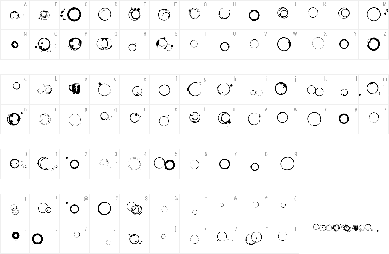 Where Is My Coffee Cup Font | wfonts.com - download free