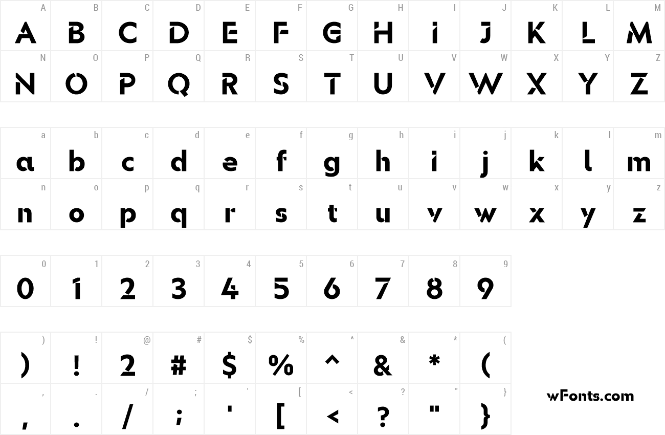 Multiple Ranges Font | wfonts.com - download free