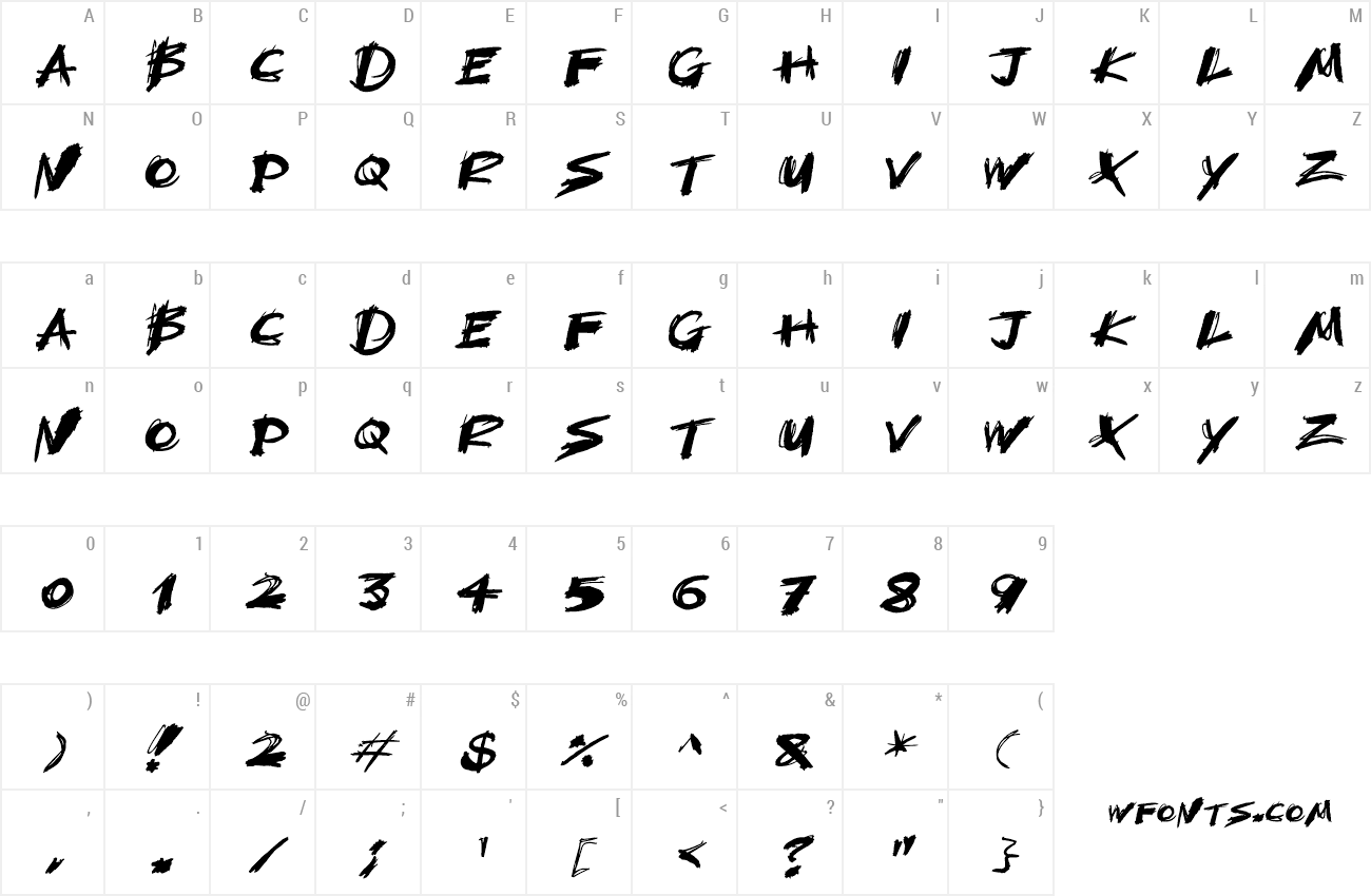 Bad Brush Font | wfonts.com - download free