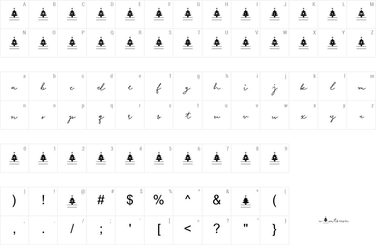 Christmas Monogram Font | wfonts.com - download free