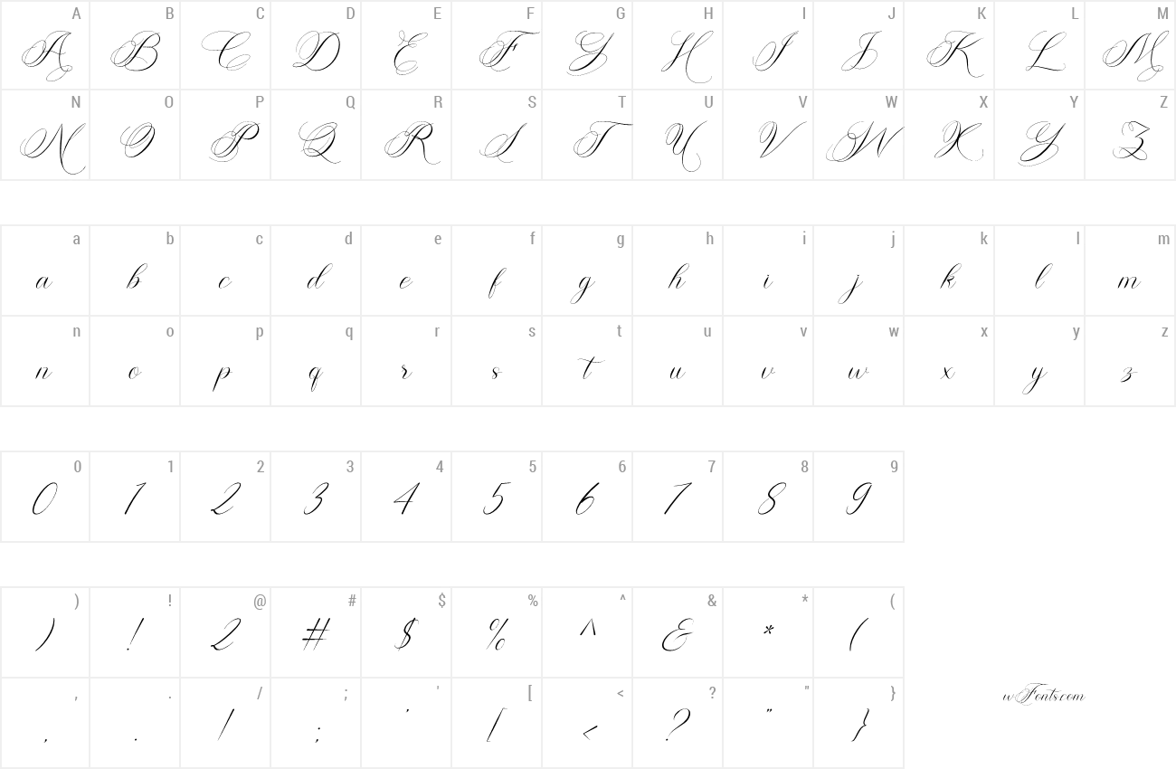 Sweet Flourishing Font | wfonts.com - download free