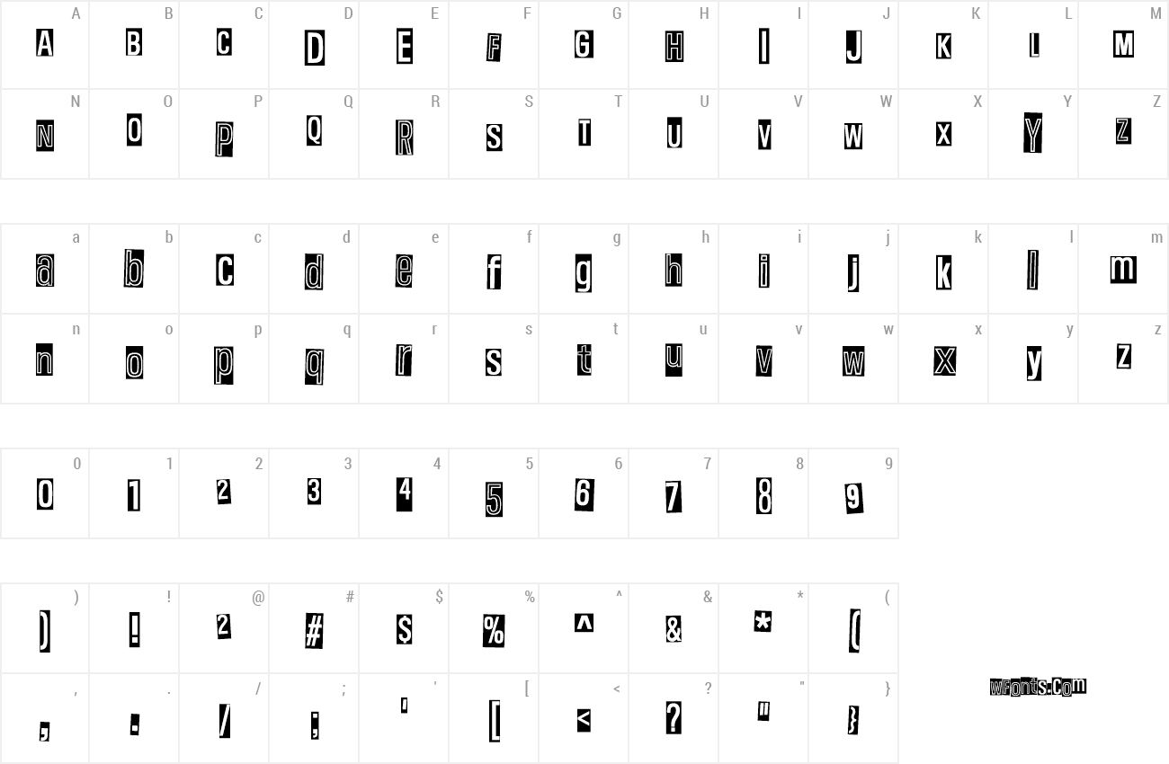 Pink Yellow Black Font | wfonts.com - download free