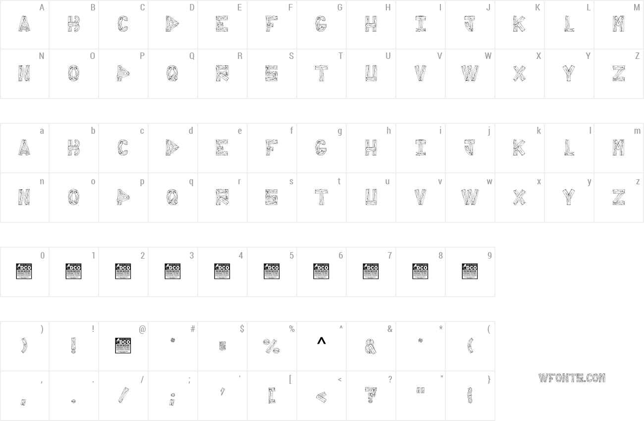 Chestnut Splinters Font | wfonts.com - download free